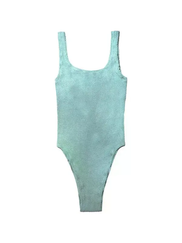 MC2 SAINT BARTH Lora Scoop-neck Swimsuit - Blue