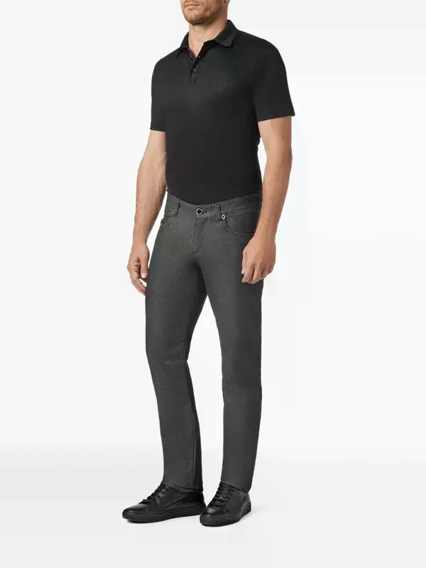 BILLIONAIRE Logo-plaque Regular-fit Jeans - Grey