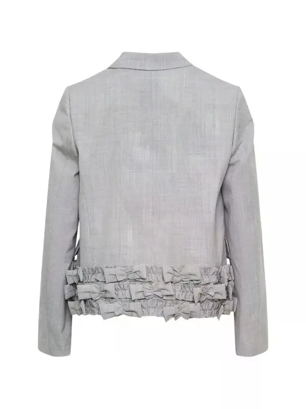 Comme Des Garçons Bow-embellished Ruffled Jacket