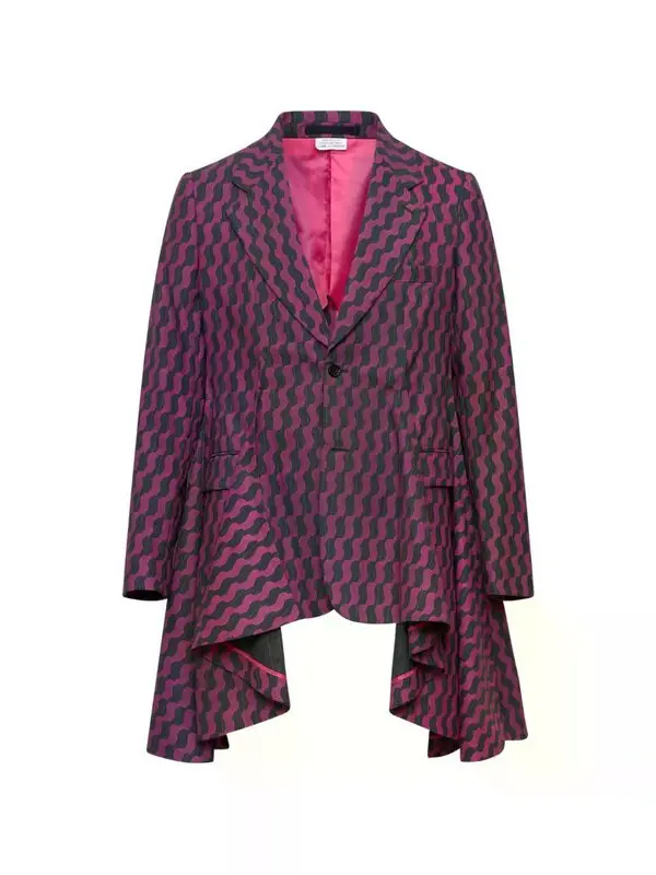 Comme Des Garçons Geometric-pattern Blazer