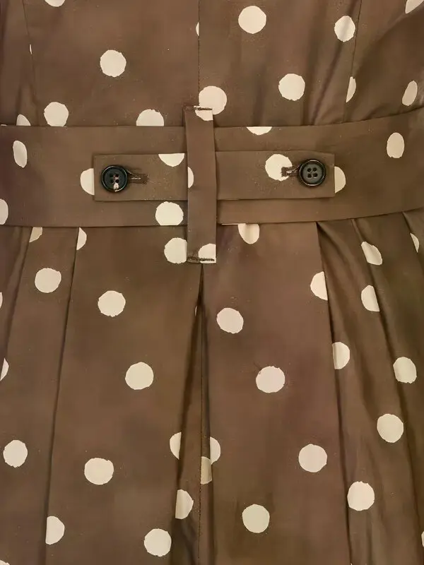Max Mara Polka-dot Belted Dress