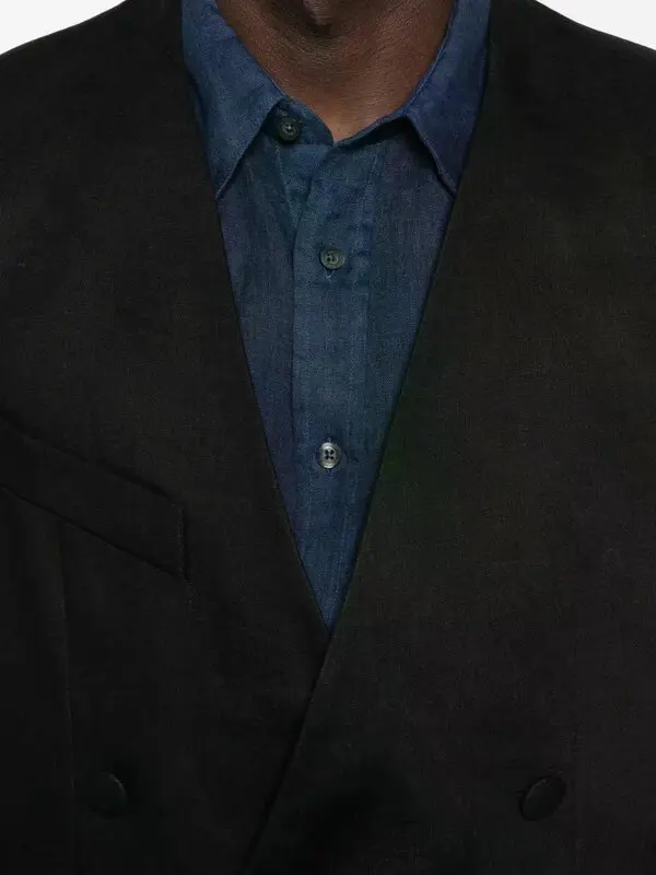 NINEMINUTES Double-breasted Blazer - Black
