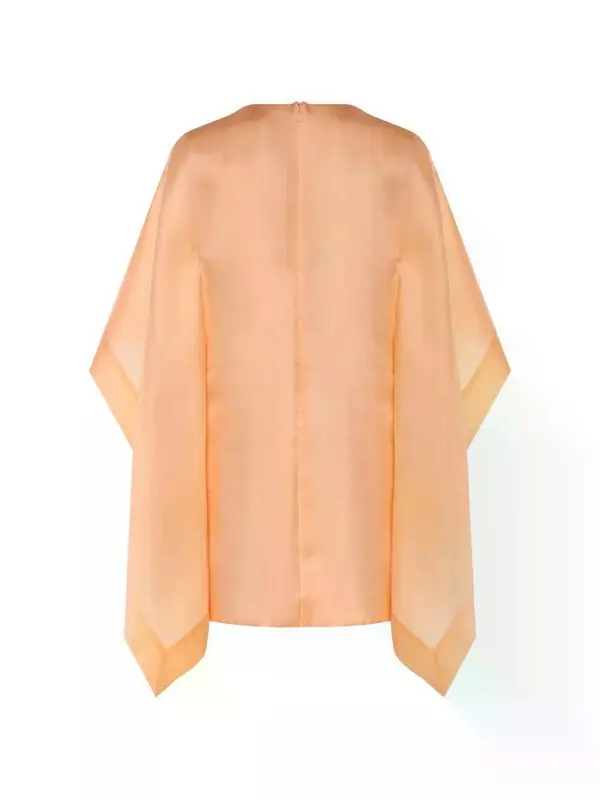 Alberta Ferretti Cape-overlay Shift Dress