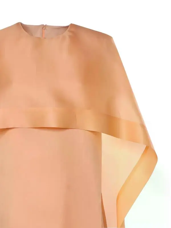 Alberta Ferretti Cape-overlay Shift Dress
