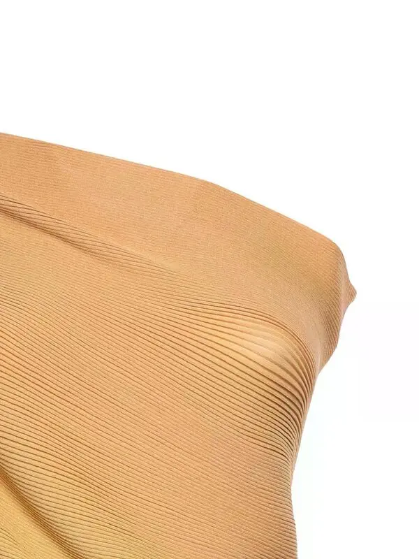 Alberta Ferretti One-shoulder Ribbed-knit Top