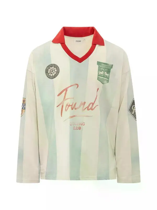 FOUND Striped Long-sleeve Jersey T-shirt