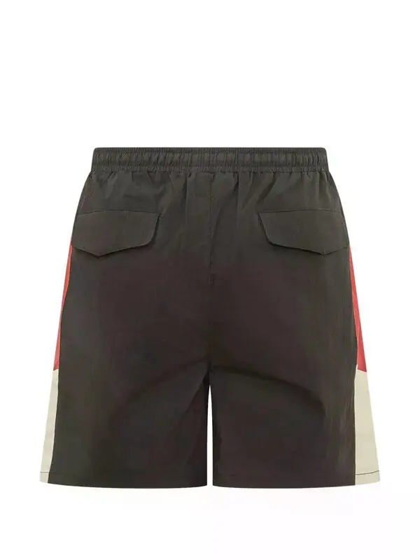 FOUND Logo-embroidered Color-block Shorts