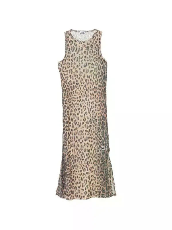 Moschino Leopard-print Midi Dress