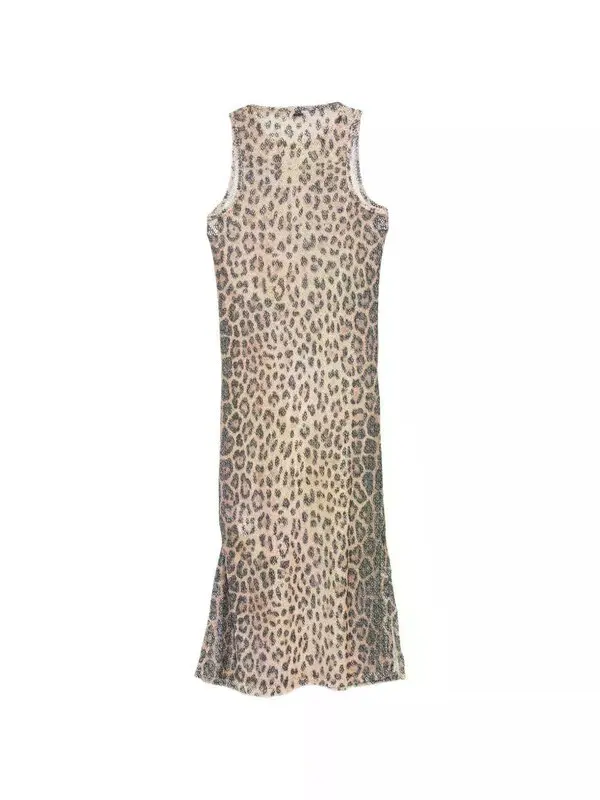 Moschino Leopard-print Midi Dress
