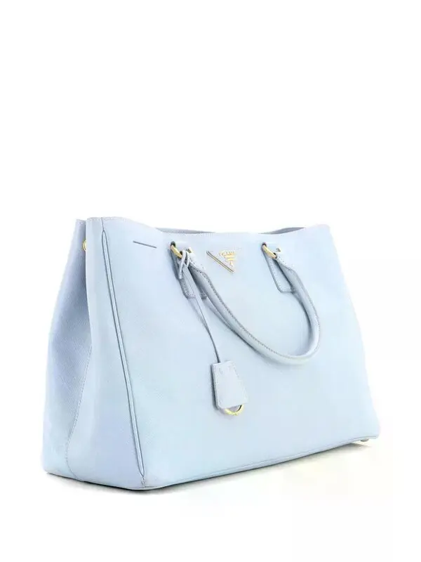 Prada Lux Open Saffiano Leather Large Tote Bag - Blue