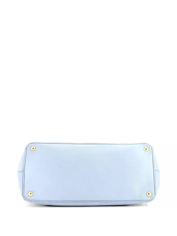Prada Lux Open Saffiano Leather Large Tote Bag - Blue