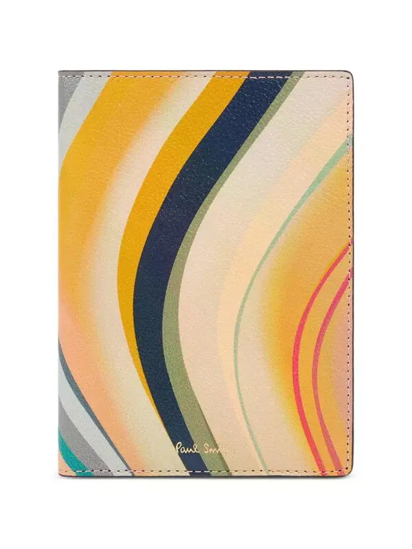 Paul Smith Swirl Passport Holder - Brown