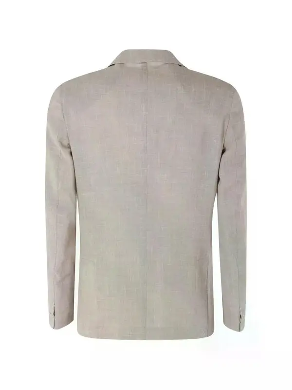 Eleventy Drawstring-waist Notched-lapel Suit - Neutrals