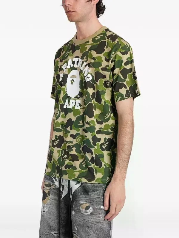 A BATHING APE Camouflage-print Logo-print T-shirt