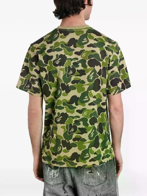 A BATHING APE Camouflage-print Logo-print T-shirt