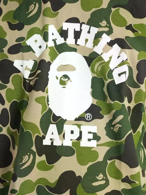 A BATHING APE Camouflage-print Logo-print T-shirt