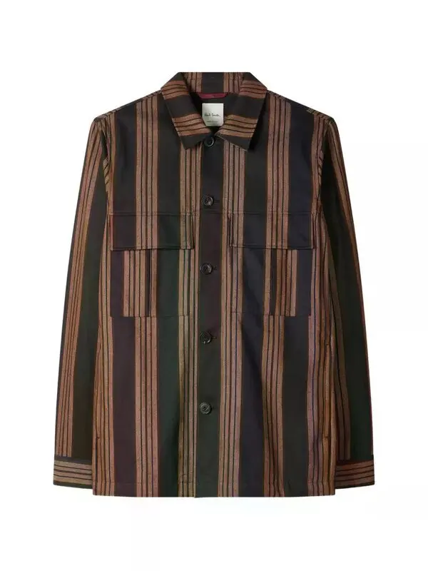 Paul Smith Vertical-stripe Chest-pockets Shirt