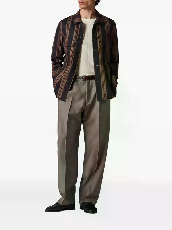 Paul Smith Vertical-stripe Chest-pockets Shirt
