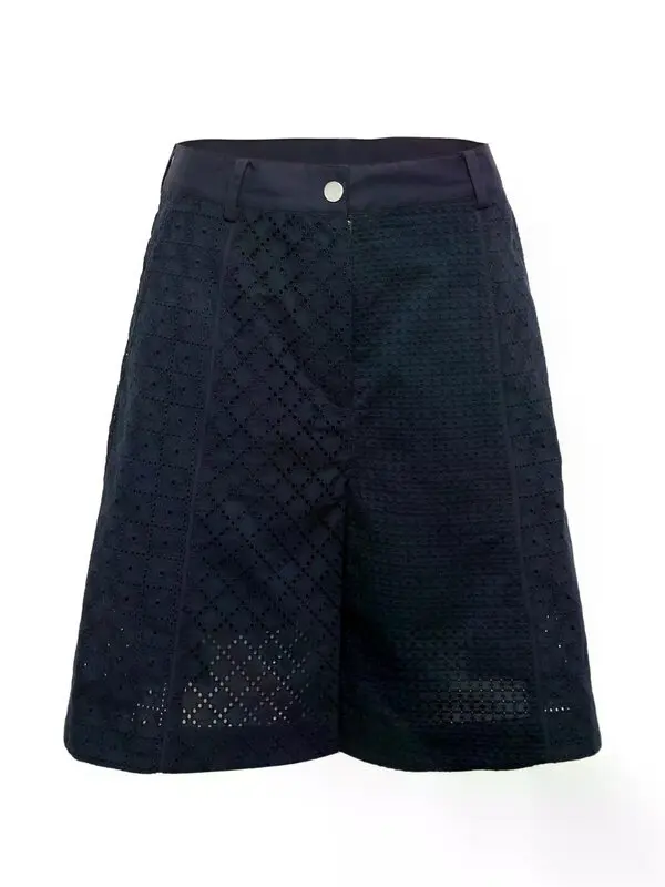 3.1 Phillip Lim Broderie Anglaise Bermuda Shorts - Blue