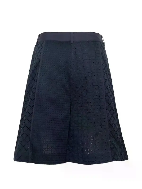 3.1 Phillip Lim Broderie Anglaise Bermuda Shorts - Blue