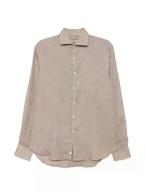 Canali Linen Button-up Shirt