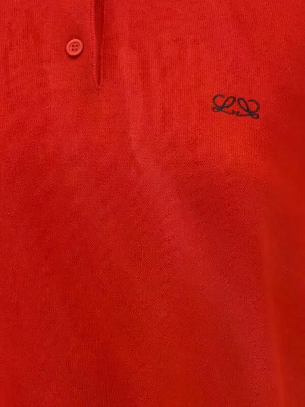 Loewe Logo-embroidered Polo Sweater