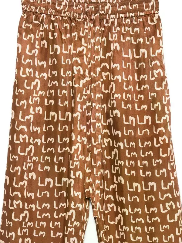 LEE MATHEWS Logo-pattern Trousers