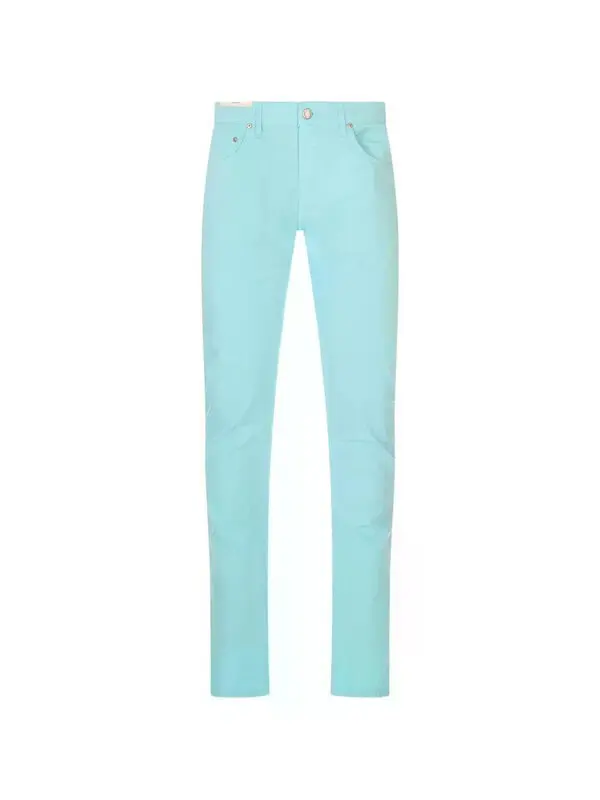 PT TORINO Slim Fit Logo Patch Trousers