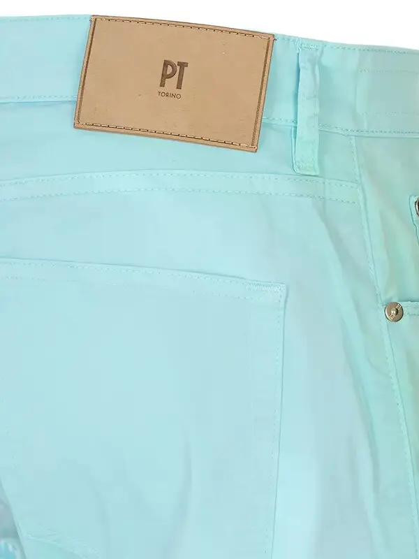 PT TORINO Slim Fit Logo Patch Trousers