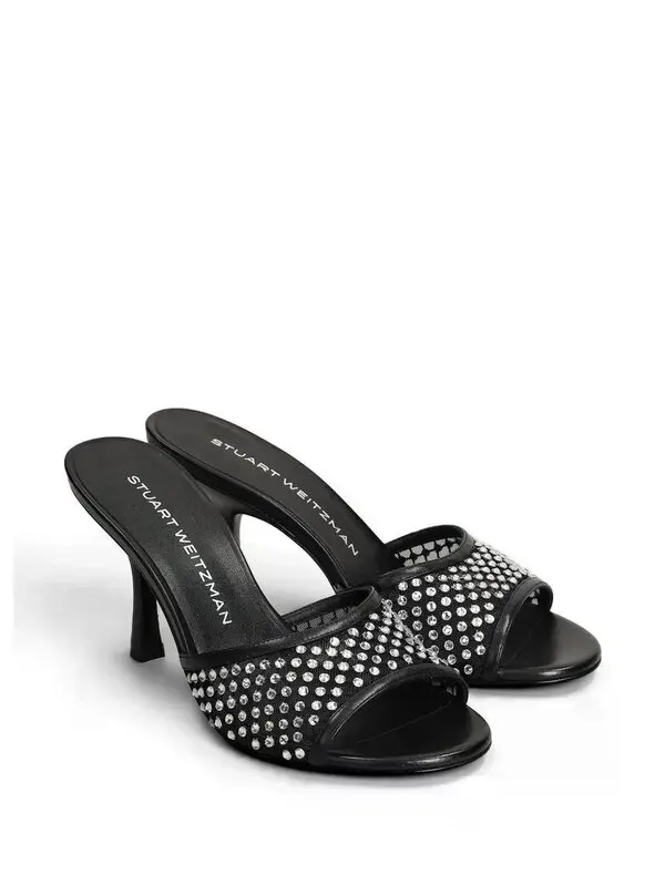STUART WEITZMAN Crystal-embellished Stiletto Sandals
