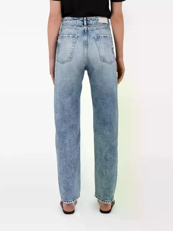 ICON DENIM LOS ANGELES Rory Acid-wash Straight Leg Jeans