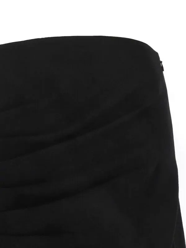 Andamane Draped Ruched Mini Skirt