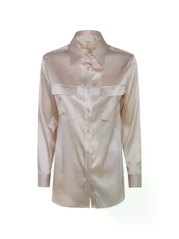 ARCHIVIO '67 Flap-pocket Silk Shirt - Neutrals