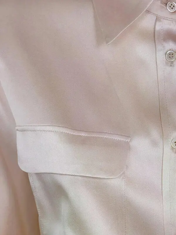 ARCHIVIO '67 Flap-pocket Silk Shirt - Neutrals