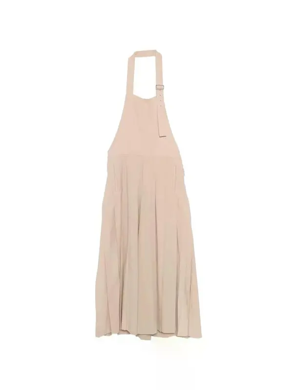 Comme Des Garçons Buckled Pleated Trousers - Neutrals