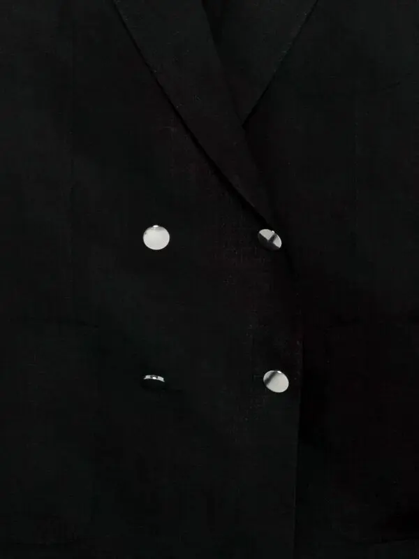 Tagliatore Double-breasted Notched-lapel Blazer - Black