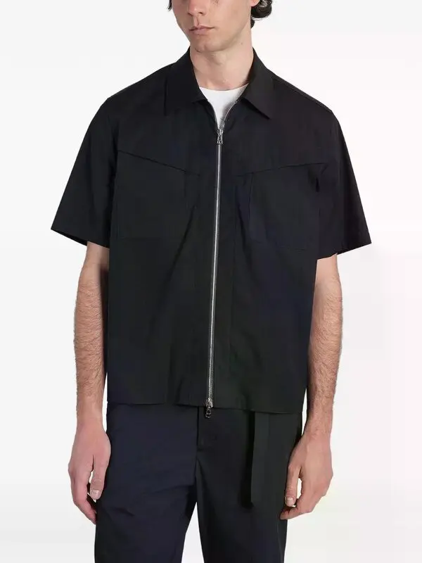 LOW BRAND S162 Zip-fastening Shirt