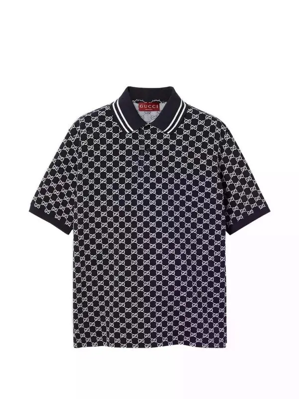 Gucci Gg Jacquard Polo Shirt