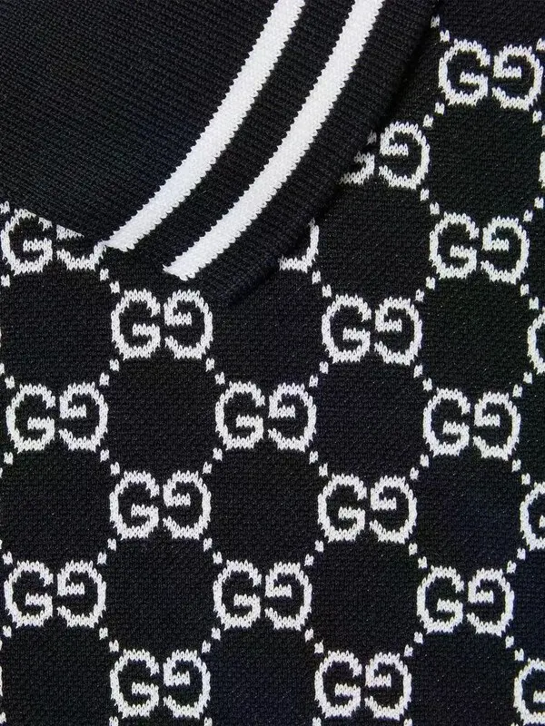 Gucci Gg Jacquard Polo Shirt