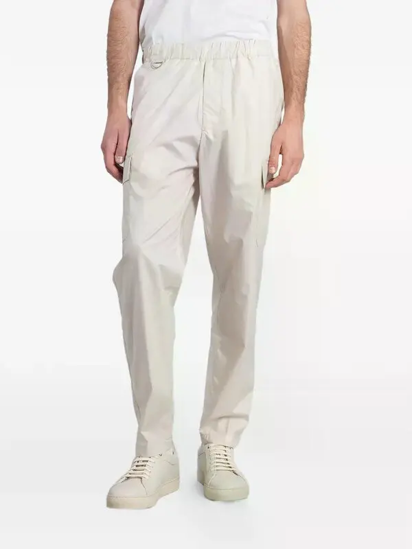 LOW BRAND Elasticated-waist Cargo Pants - Neutrals