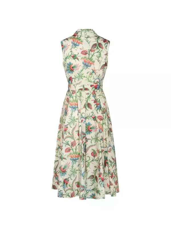 Etro Floral V-neck Midi Dress