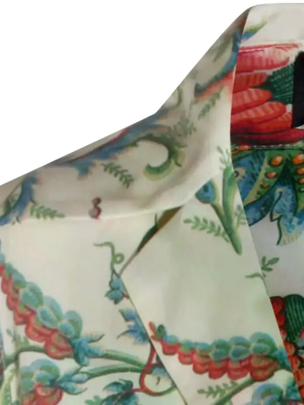 Etro Floral V-neck Midi Dress