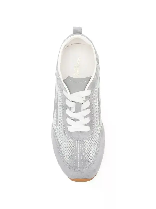 SERGIO MORETTI FIRENZE Mesh-panelled Suede Sneakers