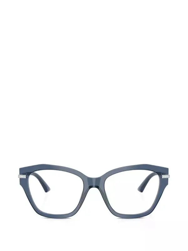 JIMMY CHOO Geometric Metal Frame Glasses