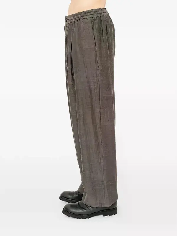 DEVOA Silk Wide Leg Trousers