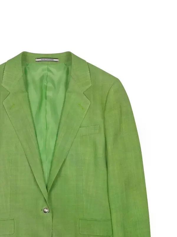 Tagliatore Single-breasted Blazer - Green