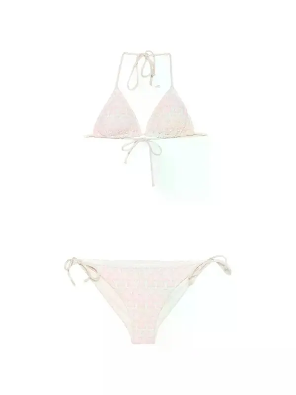 MC2 SAINT BARTH Embroidered Levyne Bikini - Pink