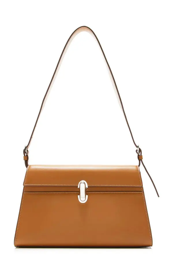 Savette The Symmetry Leather Shoulder Bag - Brown
