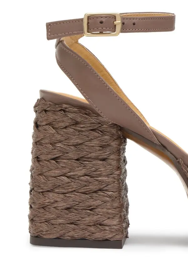 CastaÑer Valeriette Raffia Platform Sandals