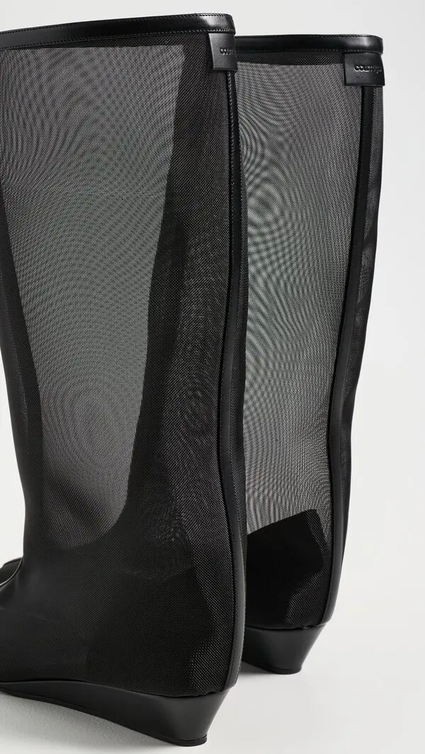 COURREGES Melting Wedge Mesh Boots